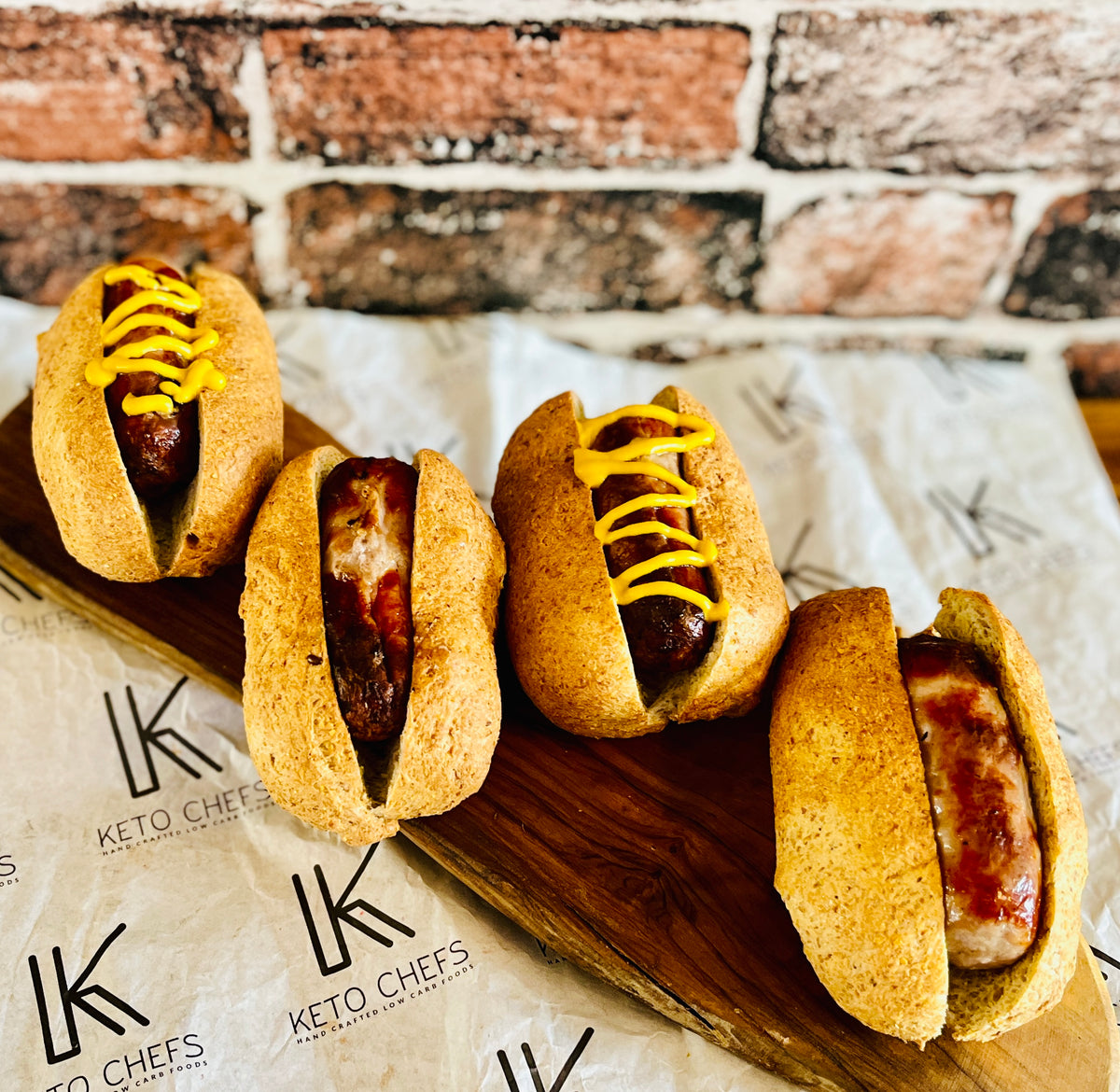 4 x 75g Ultra Low Carb Hand Shaped Rustic Finger Rolls (FREEZER FRIEND ...